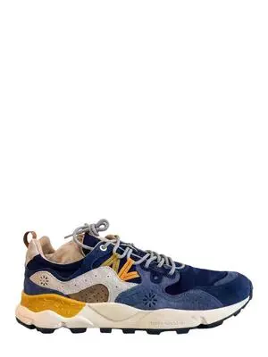 FLOWER MOUNTAIN FLOWER MOUNTAIN Suede Panelled Sneakers Blue