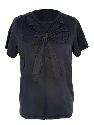 Marc Jacobs Bow-detailed T-shirt Black