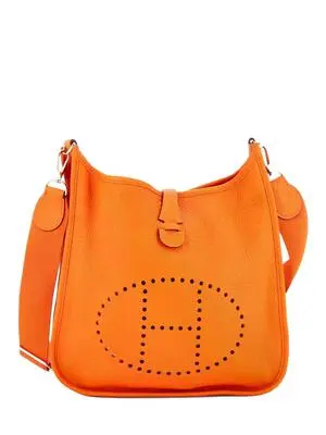 Hermès Hermès Evelyne Bag Gen III Clemence PM Crossbody Bag Orange
