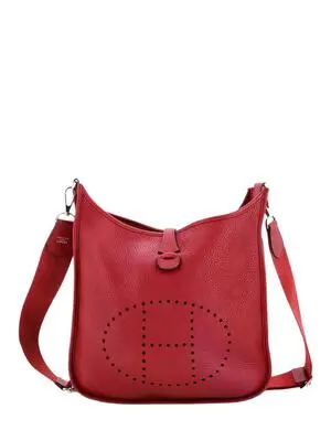 Hermès Hermès Evelyn Bag Gen III Clemence PM Crossbody Bag Red