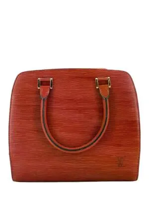 LOUIS VUITTON Pont Neuf Handbag Epi Leather Pm Satchel Brown