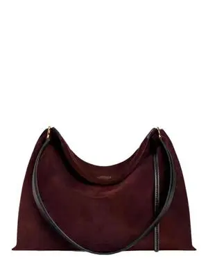WANDLER Penelope Suede Shoulder Bag Red