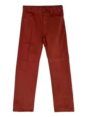 Ulla Johnson Agatha Horsebit-accent Jeans - Red