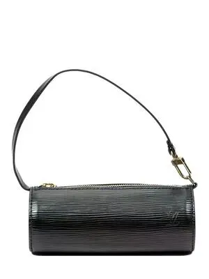 LOUIS VUITTON Soufflot Clutch Bag Black