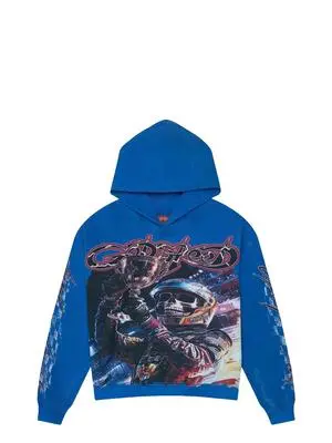 GODSPEED Podium Dreams Graphic-print Hoodie - Blue