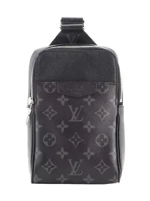 LOUIS VUITTON Monogram Taigarama Outdoor Slingbag - Black