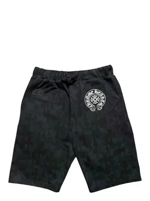 Chrome Hearts Cemetery Cross Shorts - Black