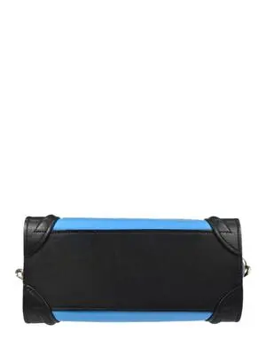 Celine 2014 Tricolor Micro Luggage Tote Bag Black