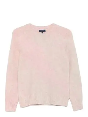 Soeur Ribbed-trim Crew Neck Sweater - Pink