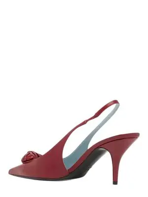 Valentino Garavani Valentino Garavani Embellished Slingback Pumps Red