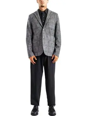 Harris Wharf London Prince Of Wales Check Single-breasted Blazer - Grey