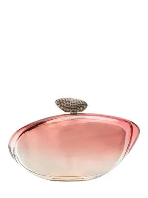 Benedetta Bruzziches Crystal-embellished Ombré Clutch Bag Pink