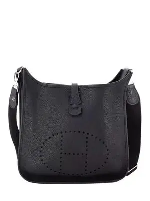 Hermès Evelyne Bag Gen Iii Clemence Pm Crossbody Bag Black