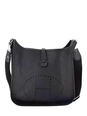 Hermès Hermès Evelyn Bag Gen III Clemence PM Crossbody Bag Black