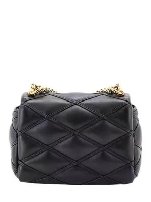 LOUIS VUITTON Pico Go-14 Handbag Malletage Leather Crossbody Bag - Black