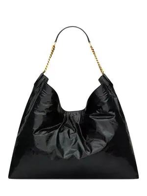 Saint Laurent Hortense Bag In Shiny Leather - Black
