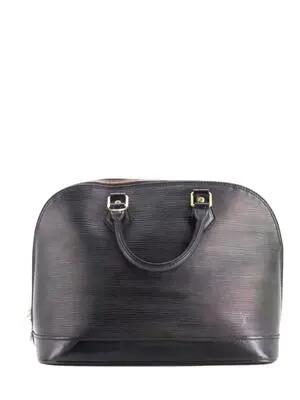 LOUIS VUITTON Alma Handbag Epi Leather Pm Satchel - Black