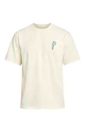 REVOLUTION NOW Graphic-print Crew-neck T-shirt - Neutrals