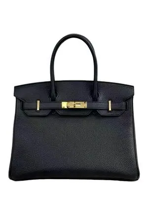 Hermès Togo Leather Birkin 30 Handbag - Black