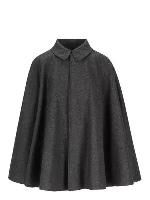 IL TABARRO Single-breasted Virgin-wool Cape