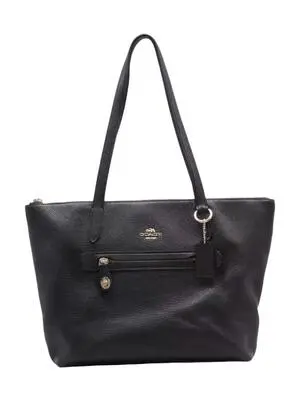 COACH VINTAGE Leather Tote Bag - Black