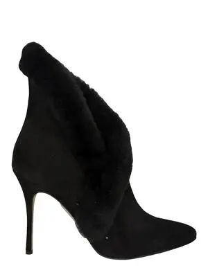 MANOLO BLAHNIK 2020s Nestanu Shearling-trim Ankle Boots