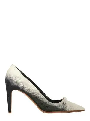 Red Valentino Ombré Snakeskin Effect Bow Detail Pumps - White