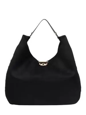 Liu Jo Studded Microfibre Large Bag With T-ring Closure - Black