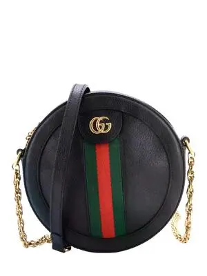 Gucci Gucci Ophidia Round Shoulder Bag Mini Crossbody Bag Black