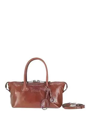 MIU MIU Miu Miu Logo-Embossed Leather Tote Bag