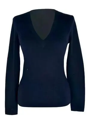 Michael Kors V-neck Long Sleeve Sweater - Black