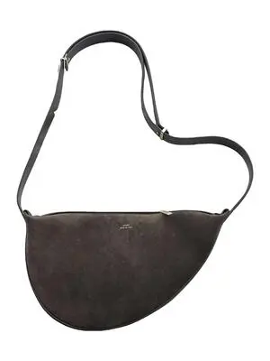 TOTEME Scoop Suede Crossbody Bag - Brown