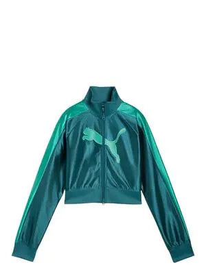 PUMA Archive T7 Cropped Track Jacket - Emerald Ice