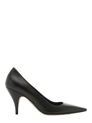 THE ROW Liisa Pointed Toe Mid Heel Pumps - Green