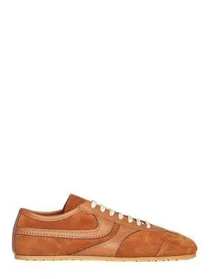 Dries Van Noten DRIES VAN NOTEN Leather Lace-Up Sneakers Brown