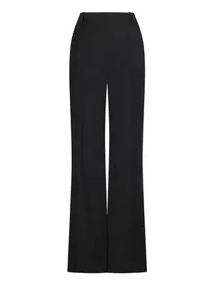 Khaite Grenare Wool Tailored Trousers - Black