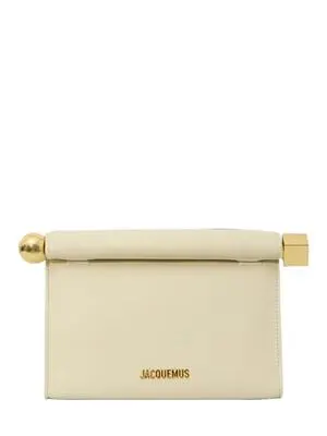 Jacquemus The Round Square Bag White