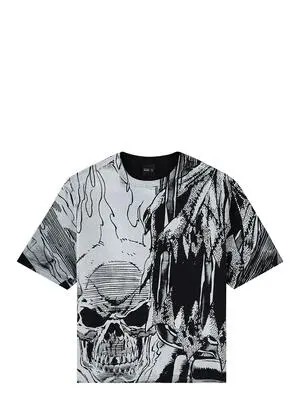 OVO X Marvel Ghost Rider Splash Page Tee - Black