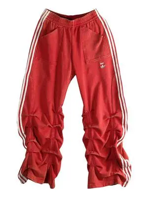 Adidas X Avavav Ruched Track Pants - Red
