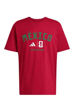 Adidas Fifa World Cup 26 Qualifier Tee Mexico 'team Power /soccr-wme-475 - Red