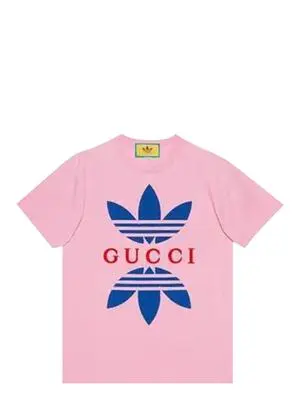 GUCCI X Adidas Jersey T-shirt 'light Pink'