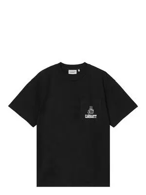 Carhartt Work In Progress Short-sleeve Pond Corps Pocket Tee - Black