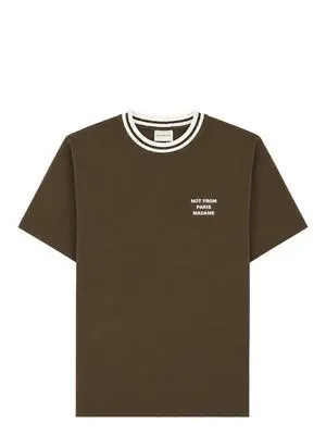 Drole De Monsieur T-shirt "slogan - Brown
