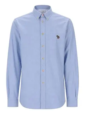 Paul Smith Zebra Patch Oxford Shirt - Blue