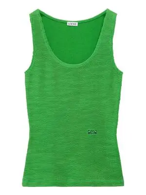 Loewe Crinkle Tank Top - Green
