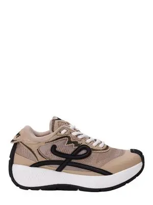Loewe Leather Pogo Sneakers - Beige