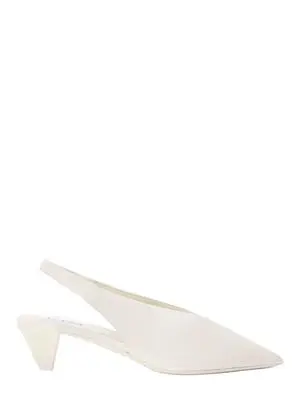 Loewe Lambskin Origami Cubic Slingback Pumps 45 - White