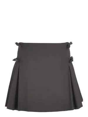 SANDRO Sandro Paris Side-Bow Pleated Mini Skirt