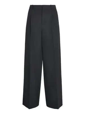Sandro Stripe Tailored Trousers - Black