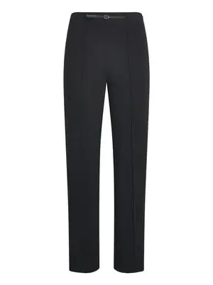 Sandro Belted Tapered Trousers - Black